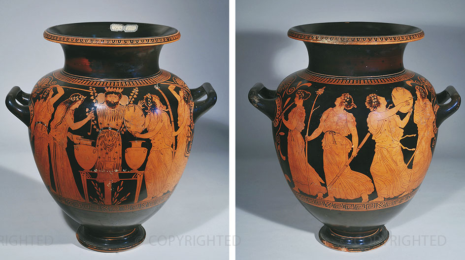 Museo Galileo - Vinum - Immagine: Stamnos a figure rosse